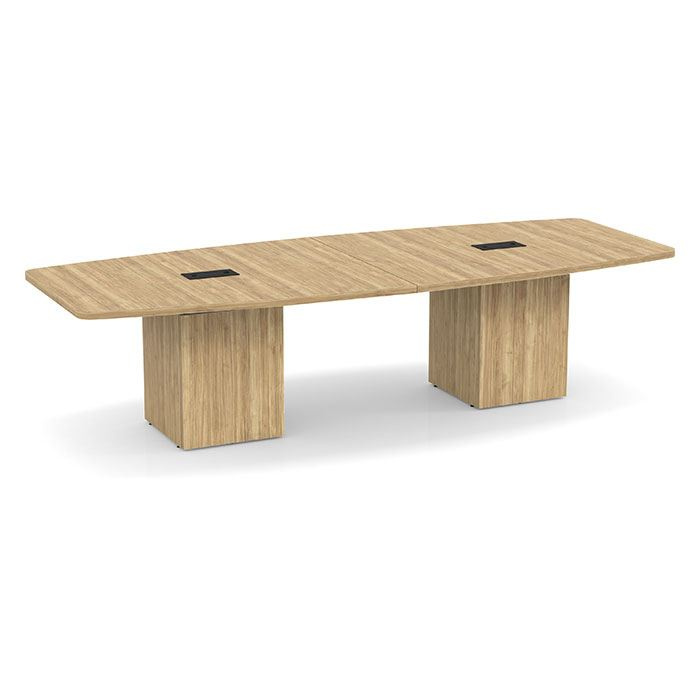 10′ Brooklyn Series Laminate Boat Shaped Conference Table With Cube ...