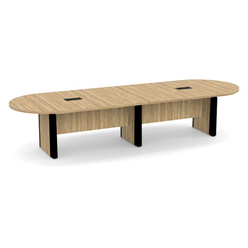 12′ Brooklyn Series Laminate Racetrack Conference Table With Cable ...